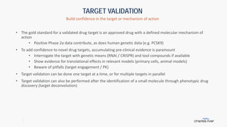 Target Validation / Biochemical and Cellular Assay Development | PDF