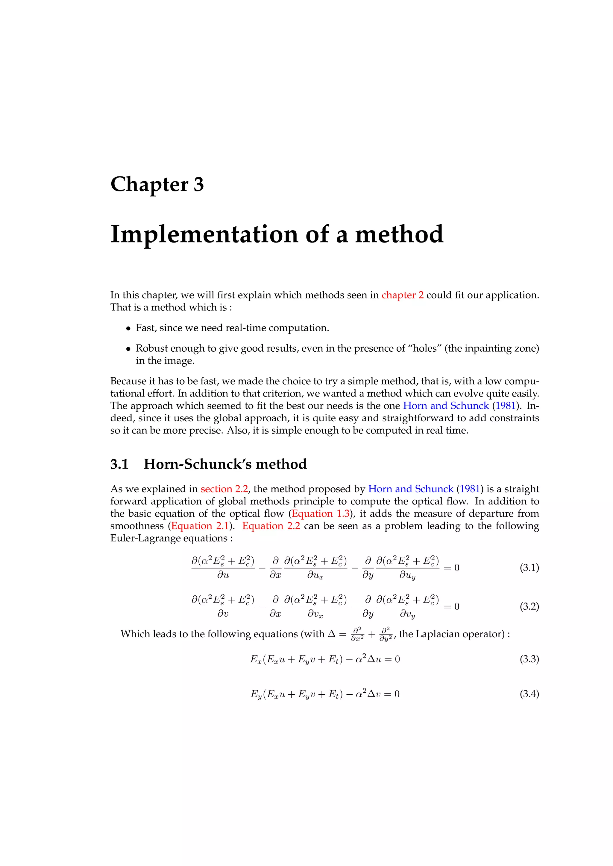 Improving Horn and Schunck’s Optical Flow Algorithm | PDF