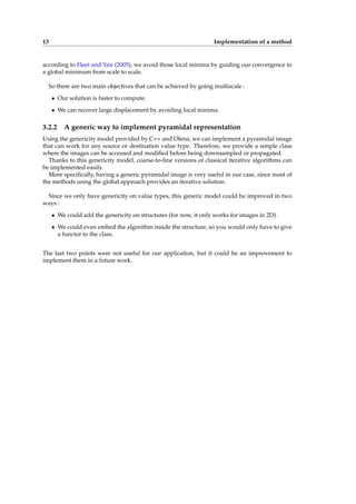 Improving Horn and Schunck’s Optical Flow Algorithm | PDF