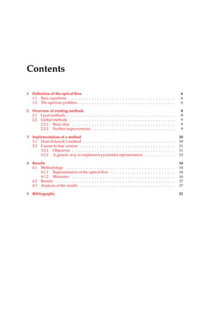 Improving Horn and Schunck’s Optical Flow Algorithm | PDF