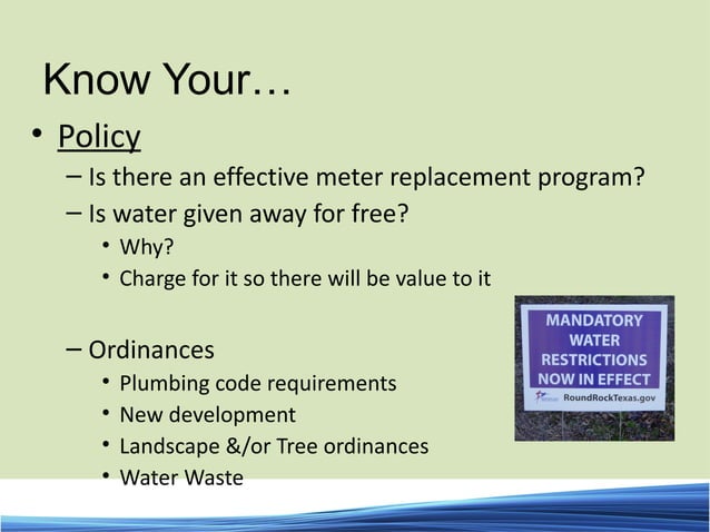Creating a Water Conservation Plan | PPT