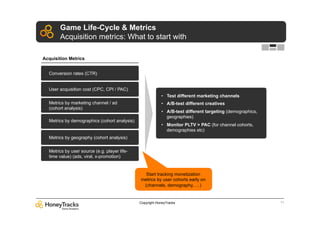 The Game Life Cycle & Game Analytics: What metrics matter when? | PPT