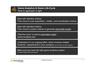 The Game Life Cycle & Game Analytics: What metrics matter when? | PDF