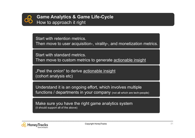 The Game Life Cycle & Game Analytics: What metrics matter when? | PPT