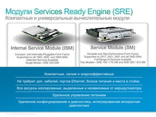 Cisco Services Ready Engine. Виртуализация сервисов. | PPT
