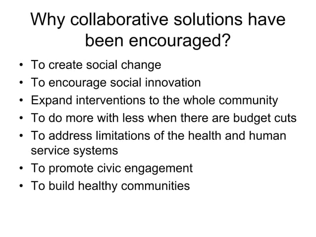 The Power of Collaborative Solutions | PPT
