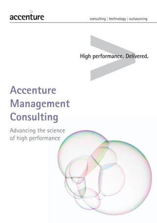 Corporate Brochure Accenture Management Consulting | PDF