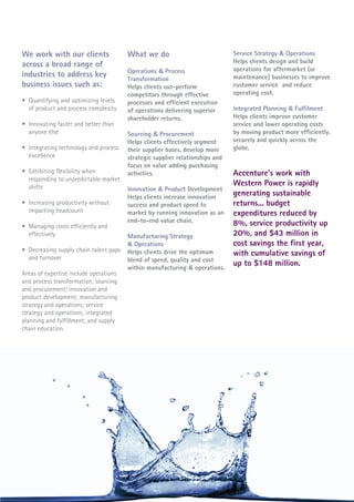 Corporate Brochure Accenture Management Consulting | PDF