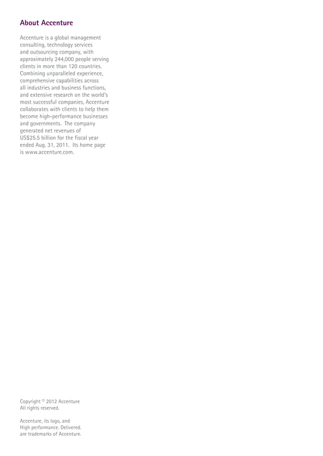 Corporate Brochure Accenture Management Consulting | PDF | Management ...