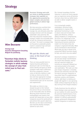 Corporate Brochure Accenture Management Consulting | PDF