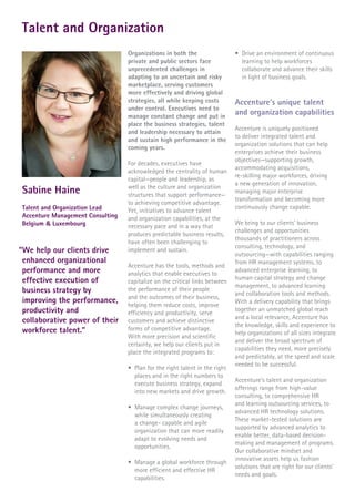 Corporate Brochure Accenture Management Consulting | PDF