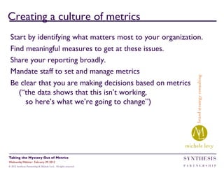 Taking the Mystery out of Metrics | PDF