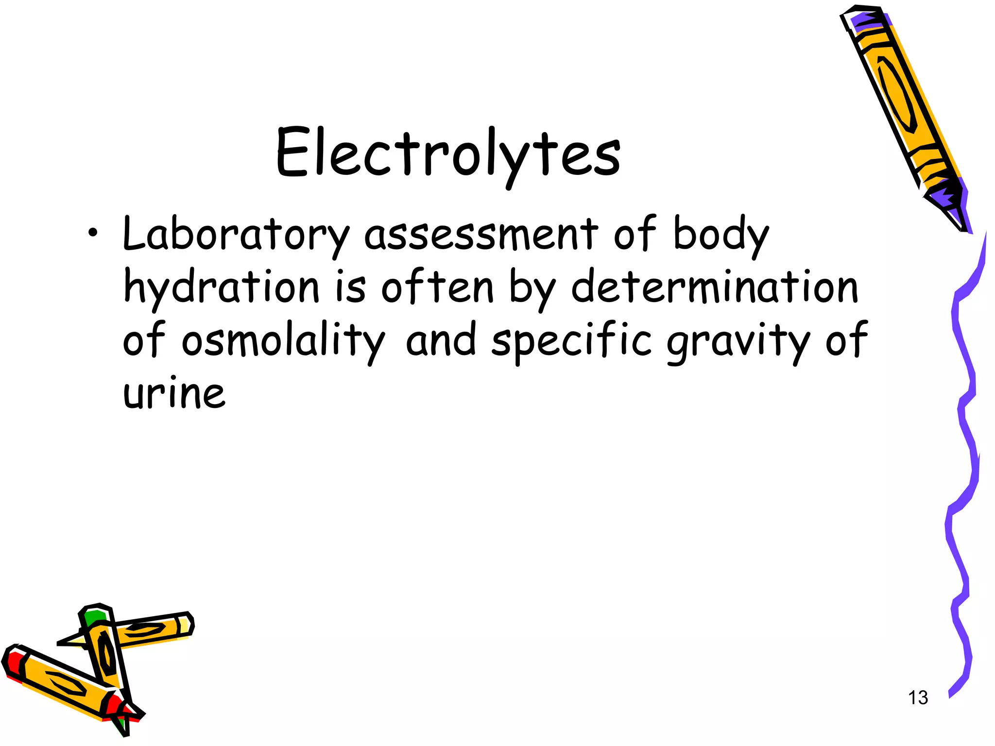 CLINICAL CHEMISTRY ELECTROLYTES | PPT