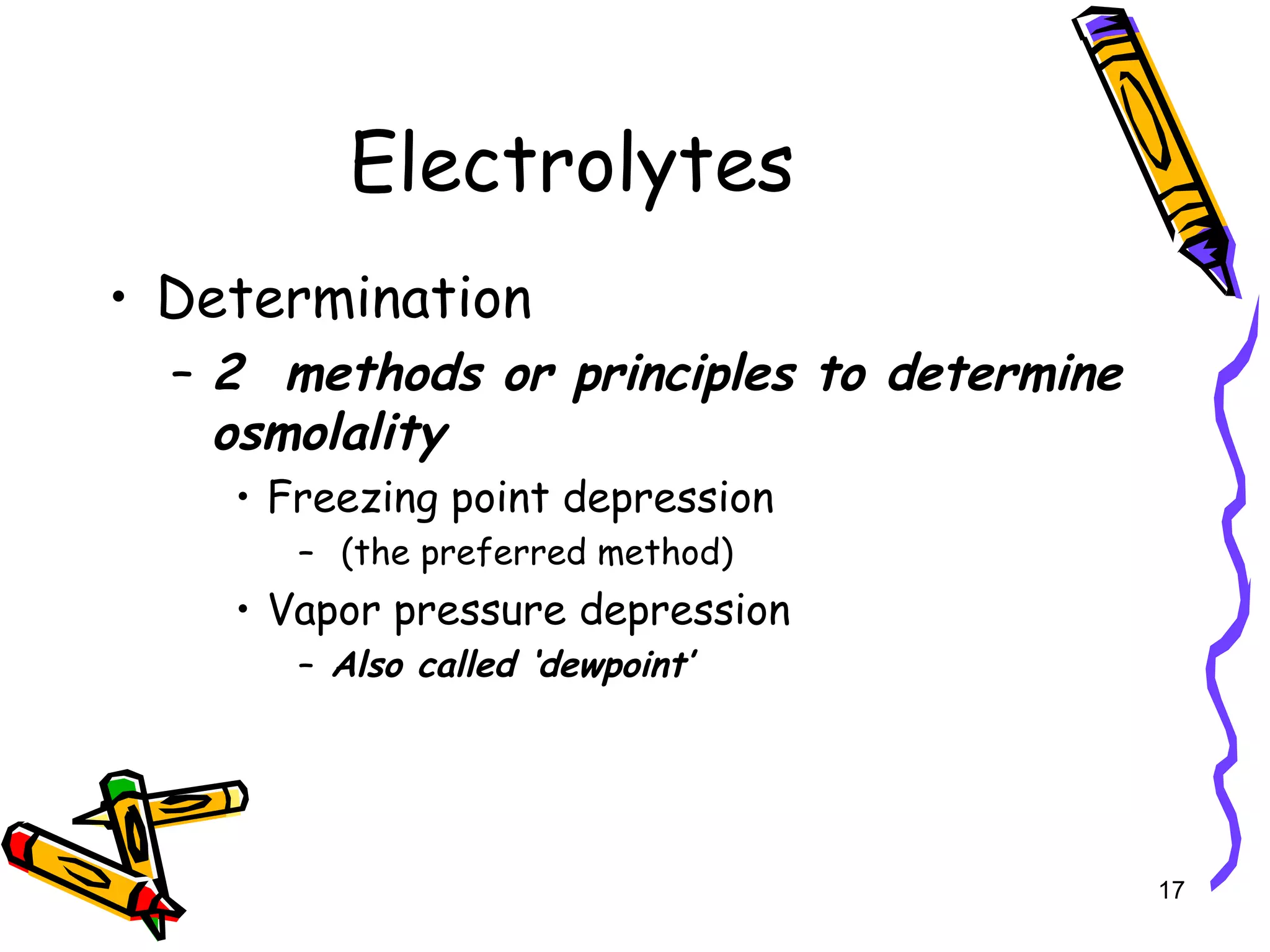 CLINICAL CHEMISTRY ELECTROLYTES | PPT