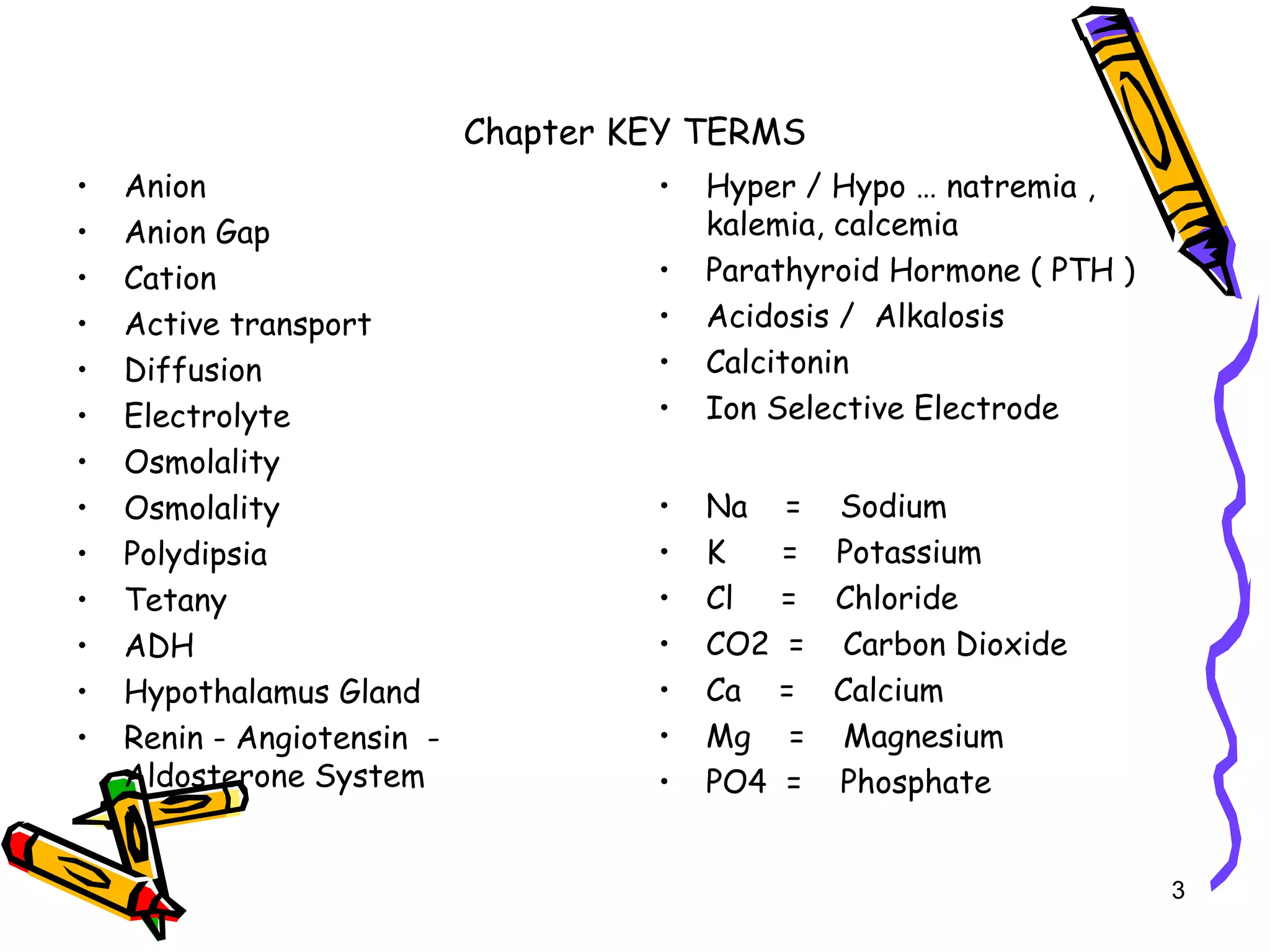 CLINICAL CHEMISTRY ELECTROLYTES | PPT