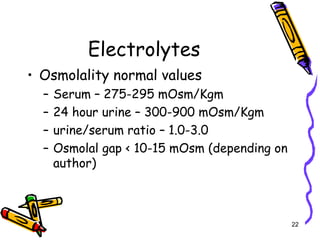 CLINICAL CHEMISTRY ELECTROLYTES | PPT