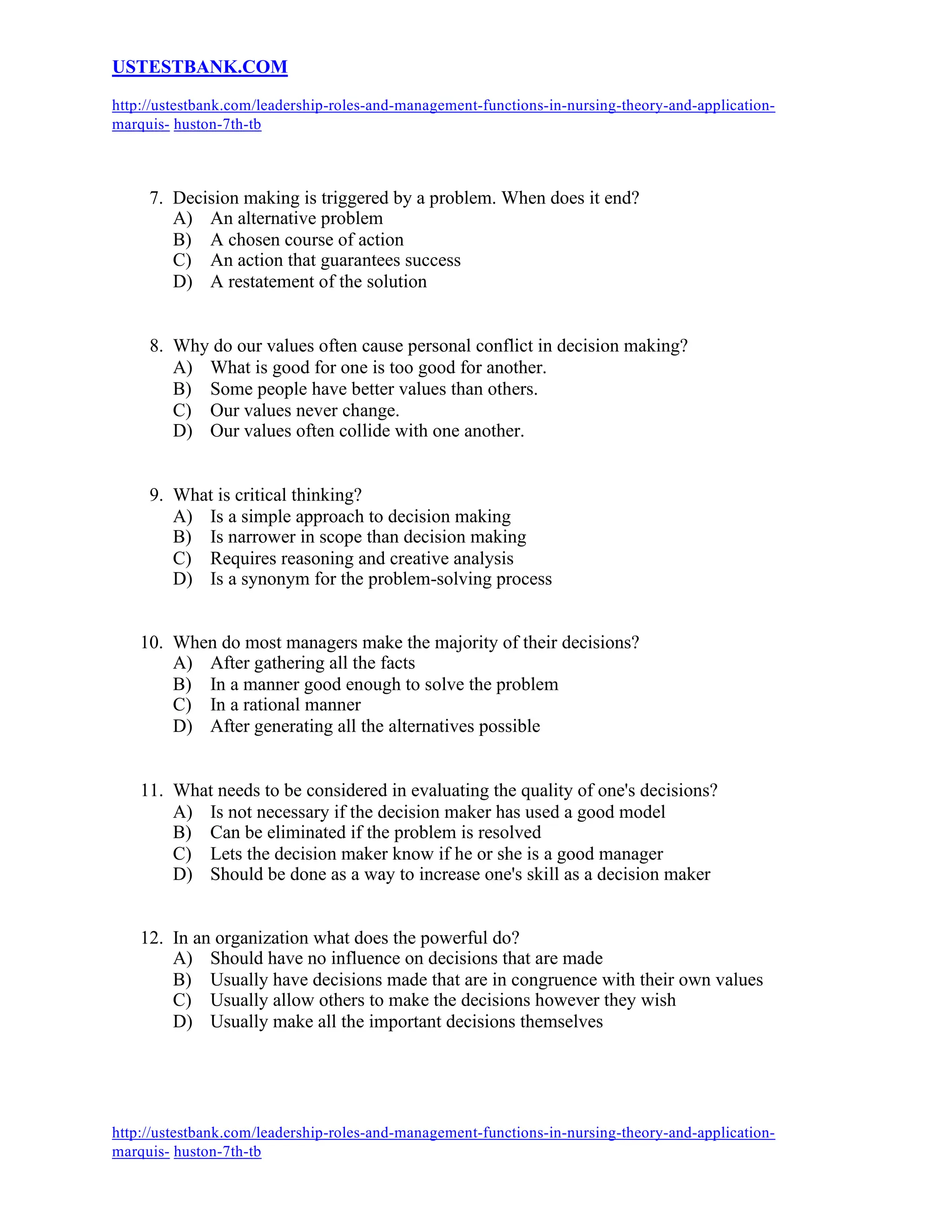 Leadership Roles and Management Functions in Nursing Theory and ...