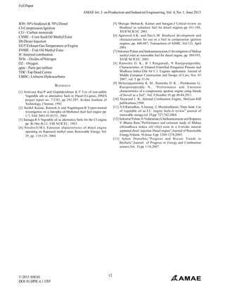 Performance, Combustion and Emission Evaluation of Fish and Corn Oil as ...