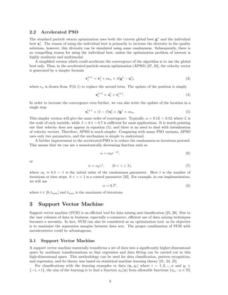 Accelerated Particle Swarm Optimization and Support Vector Machine for Business Optimization and ...