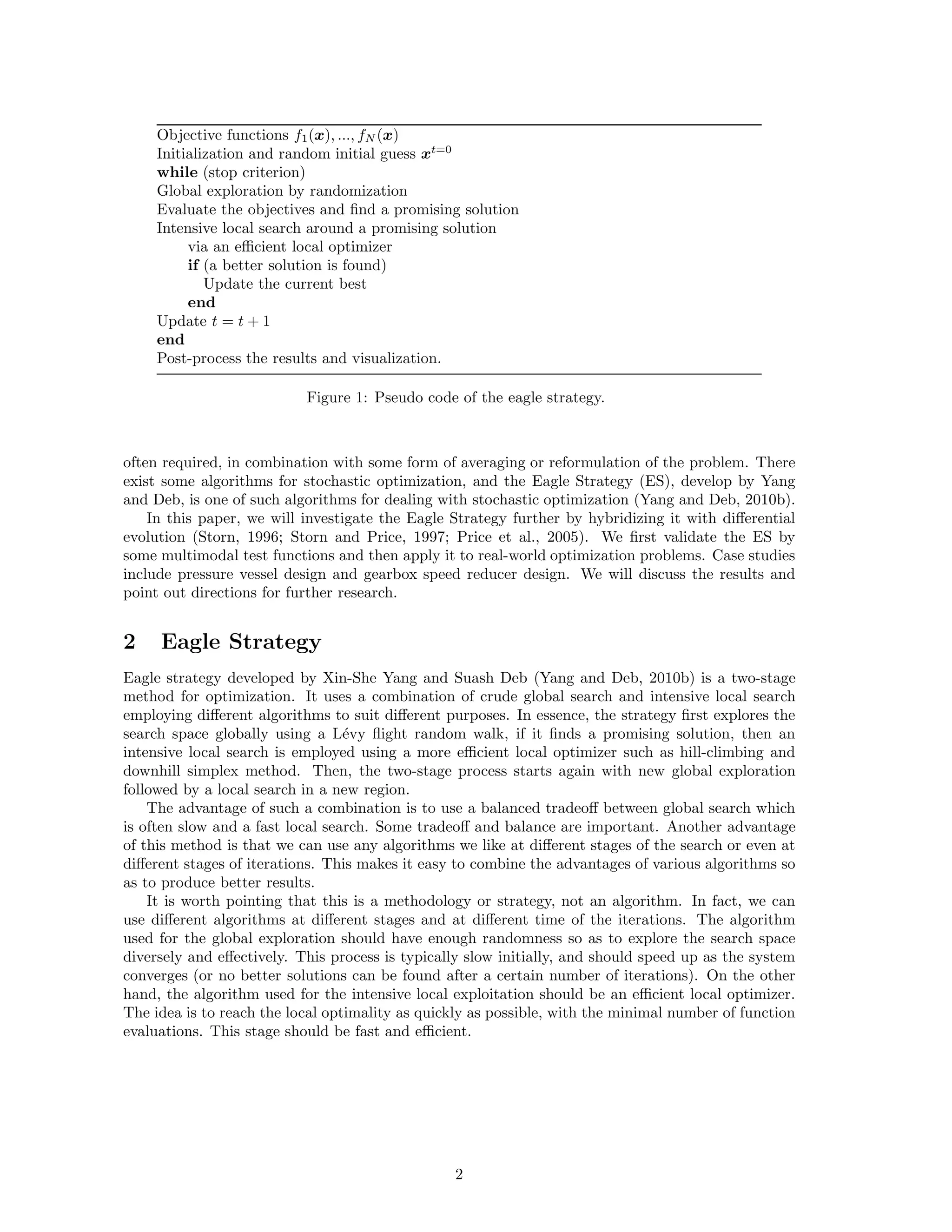 Two-Stage Eagle Strategy with Differential Evolution | PDF