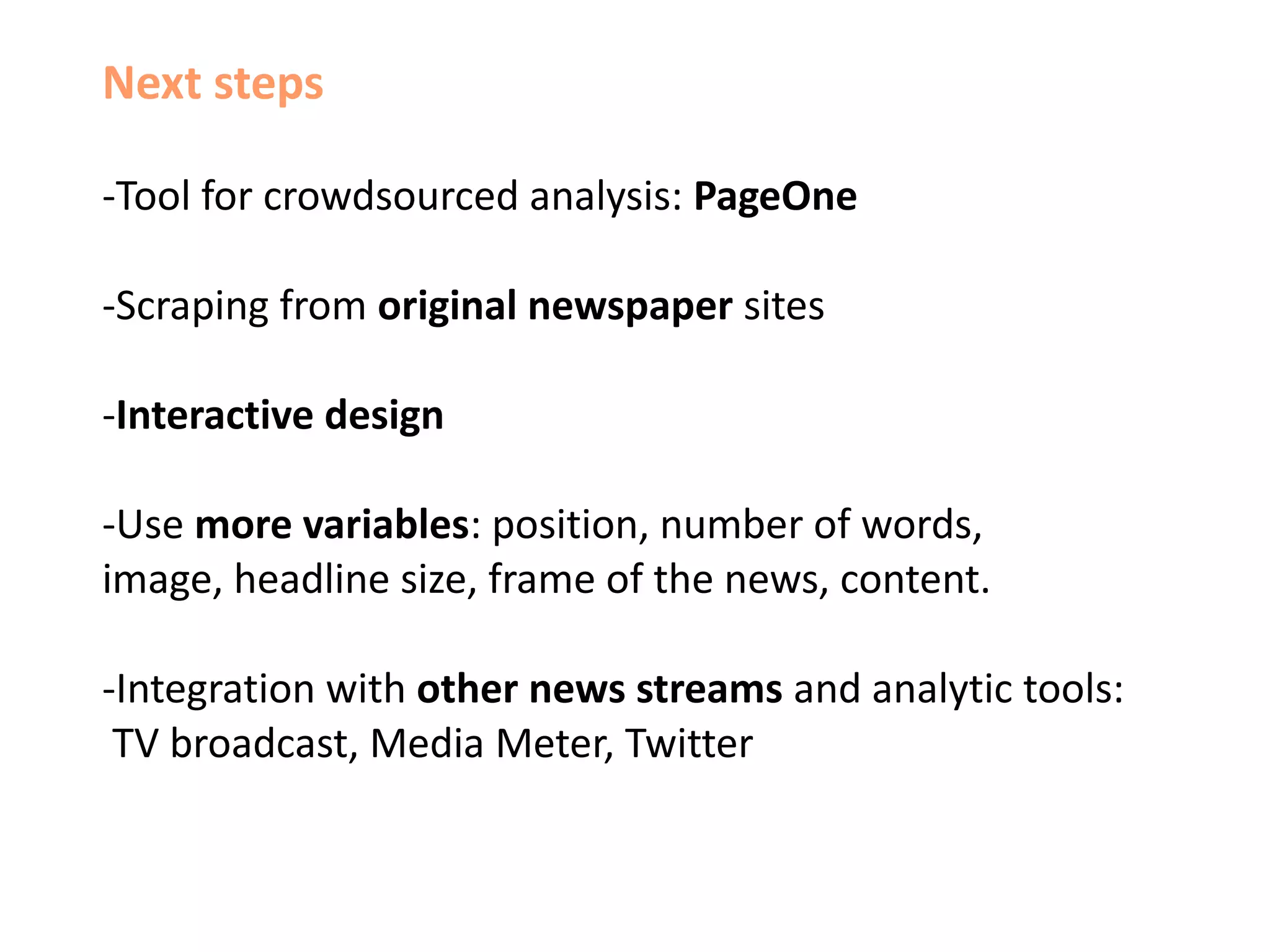 Front page Analysis. Background+Tool UI | PDF