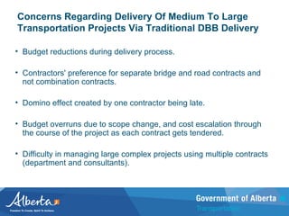 Alberta Transportation's First Design-Build (DB) Project - Stony Plain ...