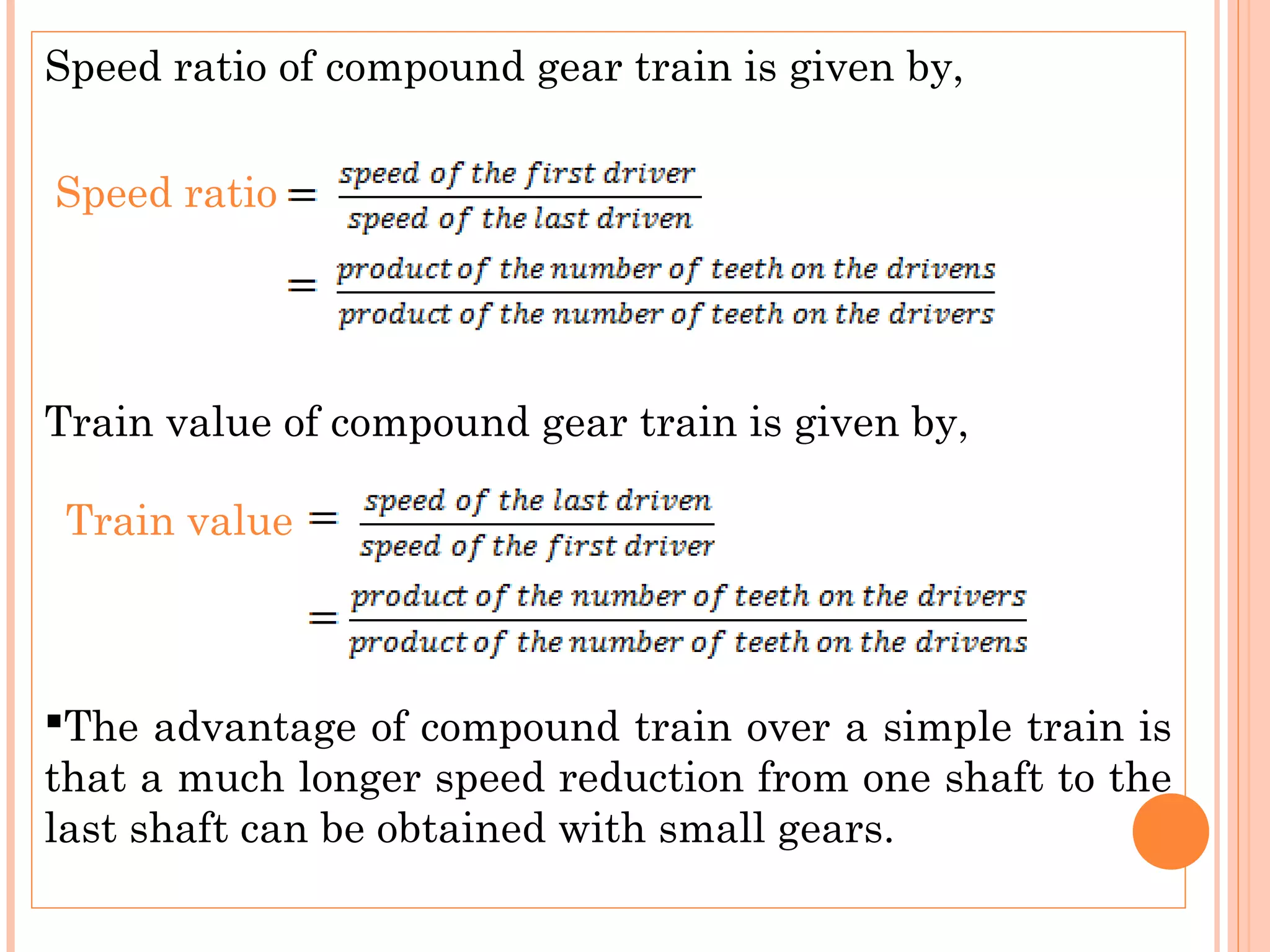 gear trains ppt | PPT