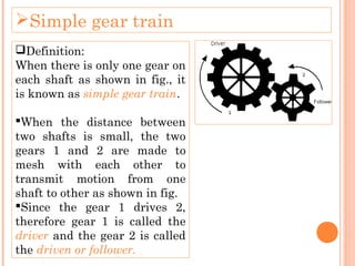 gear trains ppt | PPT