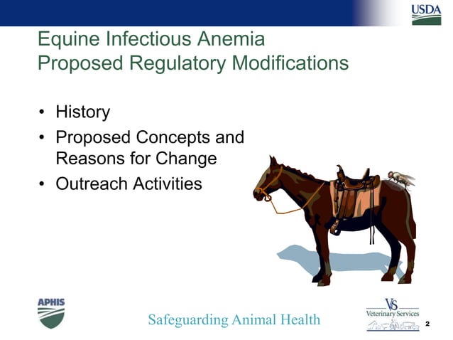 Dr. Troy Bigelow - USDA Proposed Rule on Equine Infectious Anemia | PPT