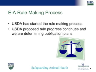 Dr. Troy Bigelow - USDA Proposed Rule on Equine Infectious Anemia | PPTX
