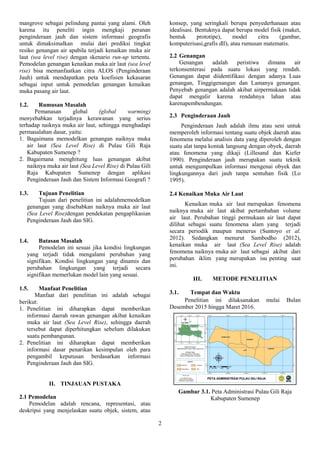 Pemodelan Genangan Kenaikan Muka Air Laut (Sea Level Rise) di Pulau ...