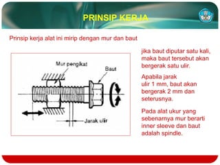 Alat ukur kerja dibengkel otomotif dan pemesinan | PPT