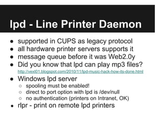 Printing on Linux, simple right? | PPT