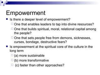 TUL 520-14 Empowerment, Deliverance & Healing | PPT