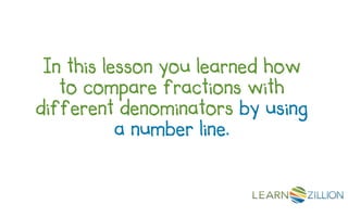 120405 math lesson compare fractions w number line test | PPT