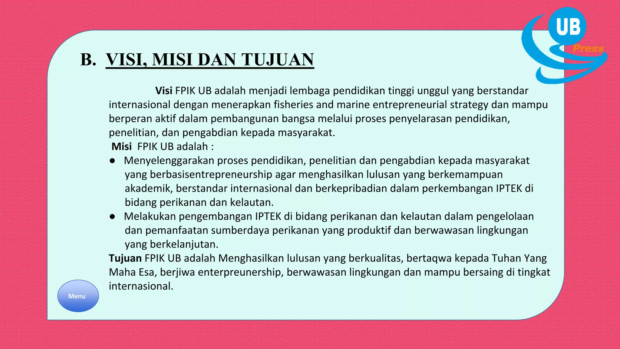 Fakultas Perikanan dan Ilmu Kelautan - Universitas Brawijaya | PPTX