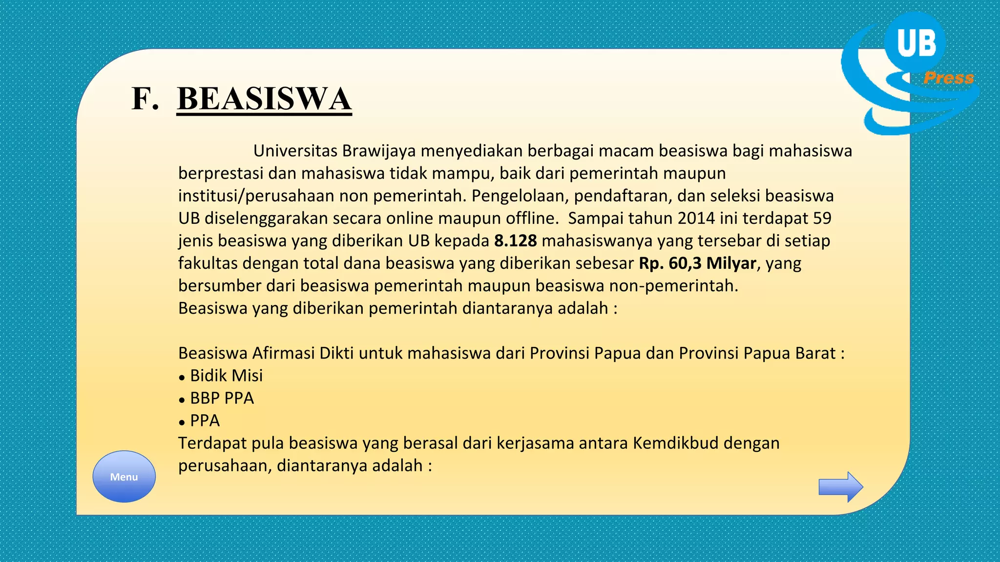 Fakultas Perikanan dan Ilmu Kelautan - Universitas Brawijaya | PPTX