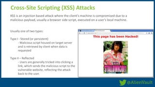 How to Detect SQL Injections & XSS Attacks with AlienVault USM | PPTX
