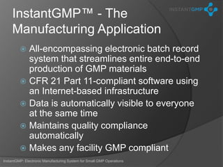 Making GMP Materials in a Non-GMP Space | PPTX | Manufacturing Industry ...