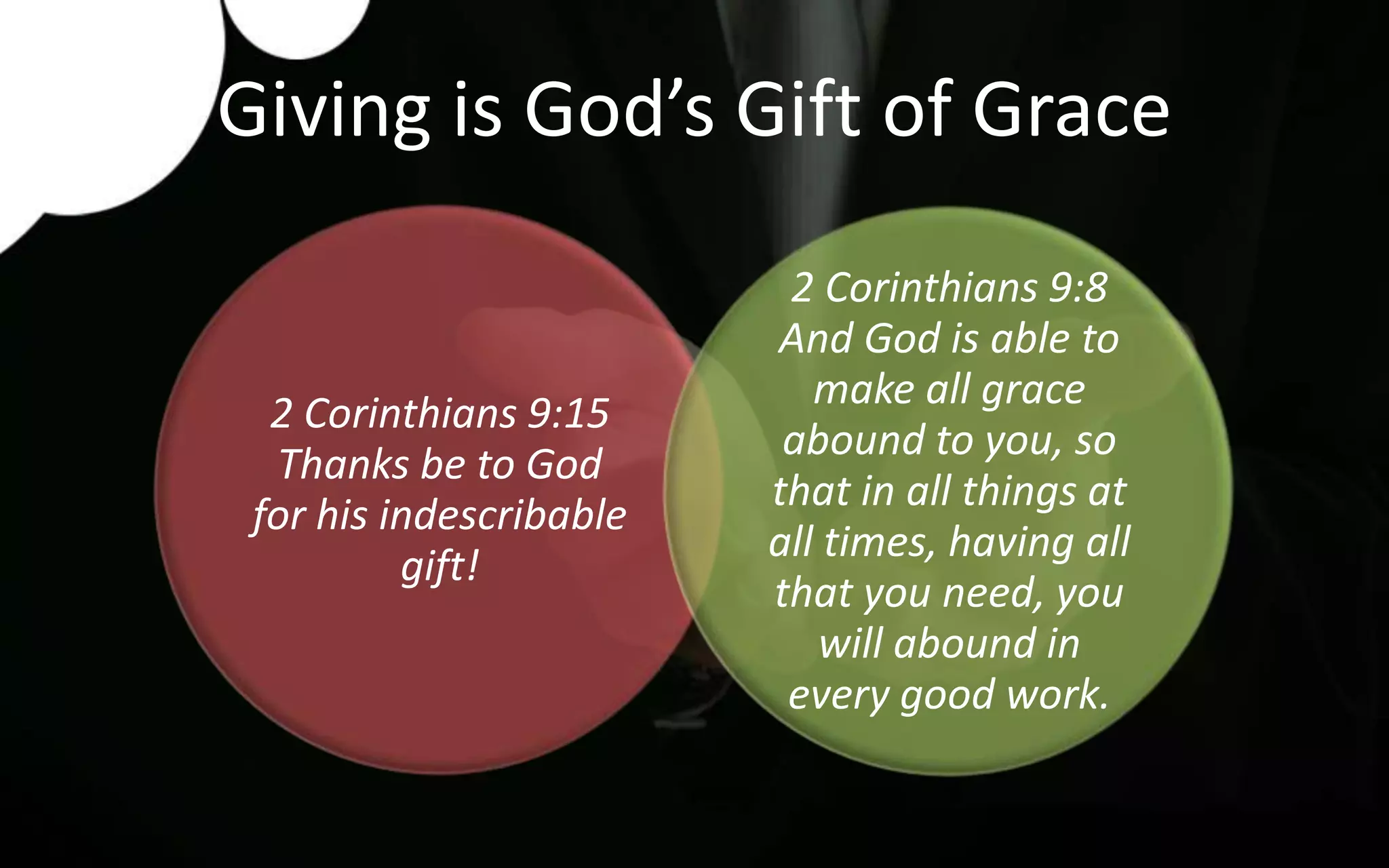 120429 nt vistas 18 the grace of giving - 2 Corinthians 8-9 | PPT
