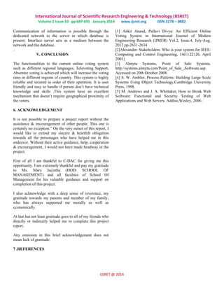 ADVANCED ONLINE VOTING SYSTEM | PDF