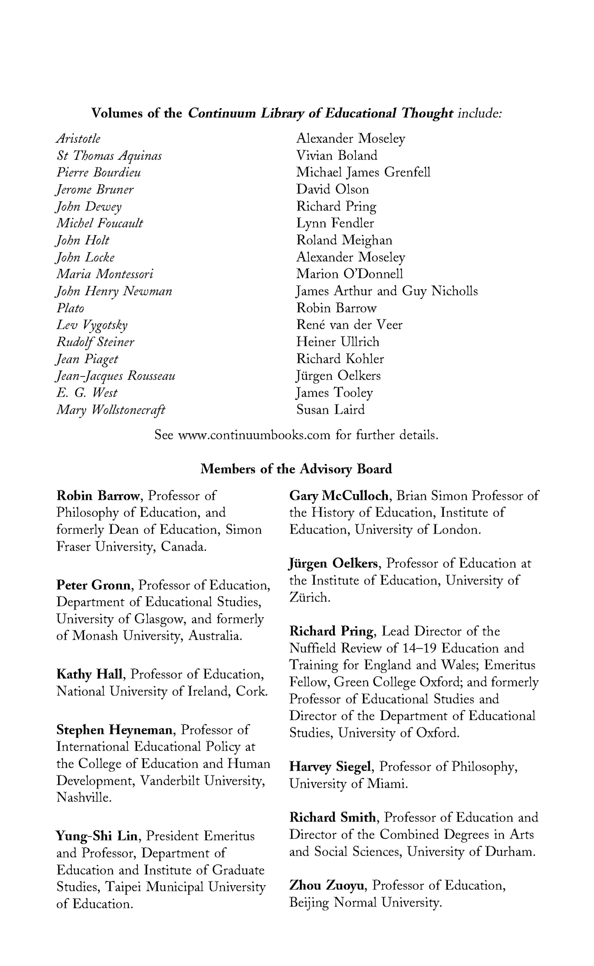 Aristotle Continuum Library Of Educational Thought Alexander Moseley | PDF