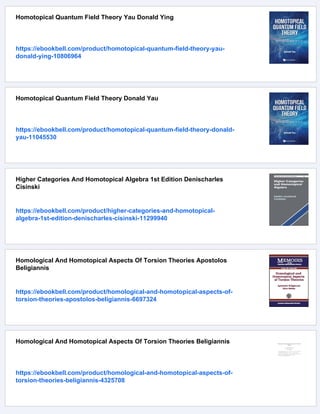 Homotopical Topology 2nd Edition Anatoly T Fomenko Dmitry B Fuchs | PDF