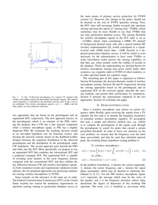 1205.2141 separating the wheat from the chaff sensing wireless microphones in tvws | PDF