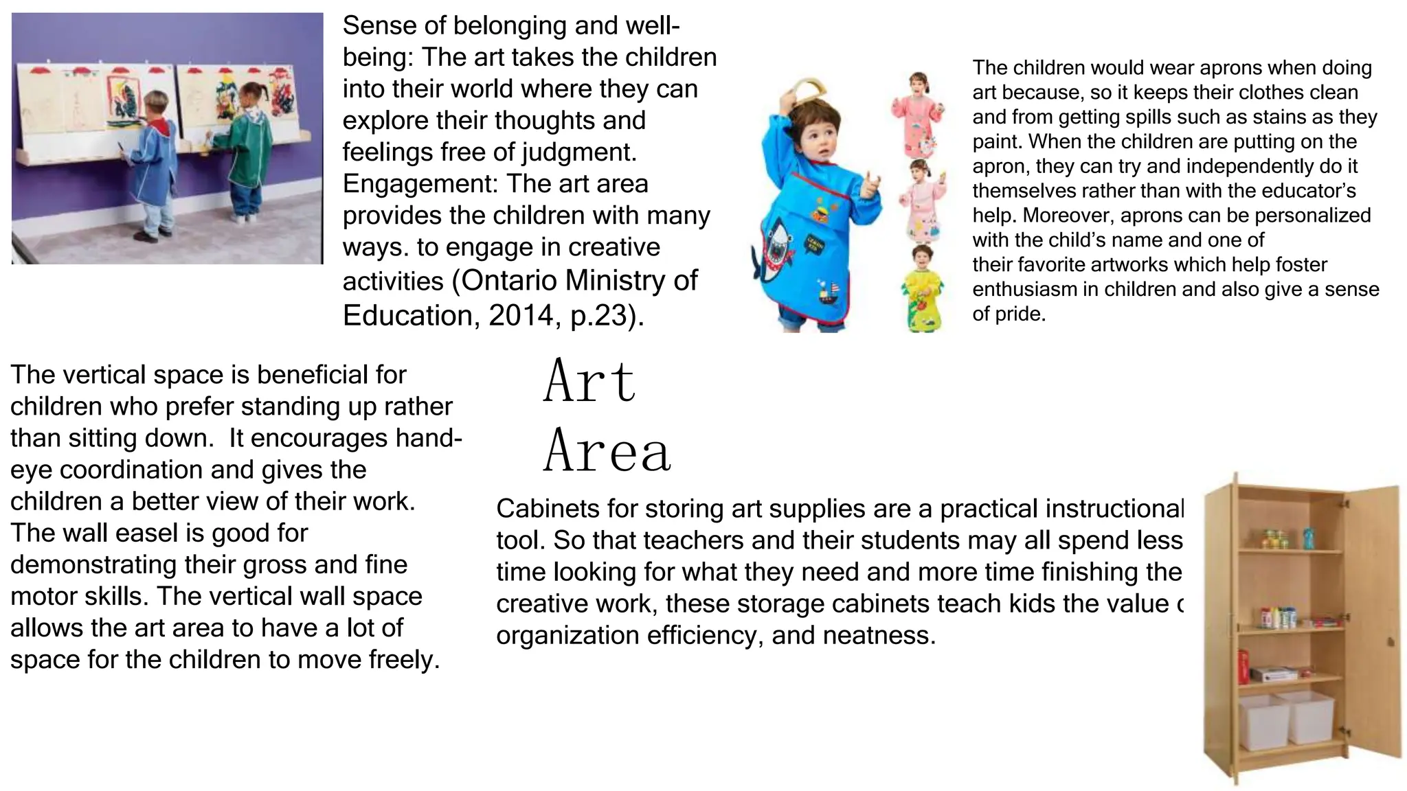 Messy Zone of early child education classroom layout | PPTX