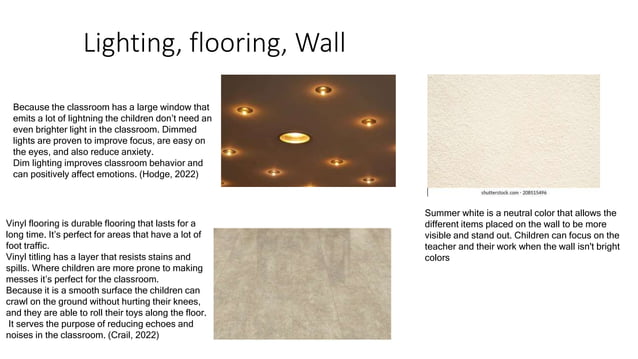 Messy Zone of early child education classroom layout | PPTX