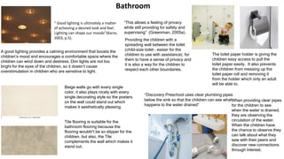 Messy Zone of early child education classroom layout | PPTX
