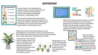 Messy Zone of early child education classroom layout | PPTX
