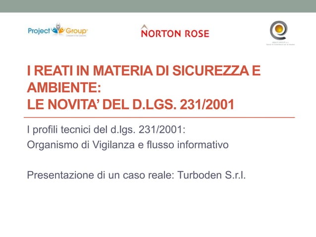 120510 Reati Ambientali E 231 | PPTX | Business | Business and Finance