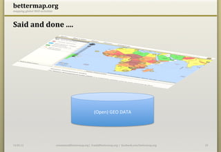 bettermap.org - Mapping global NGO activities | PDF